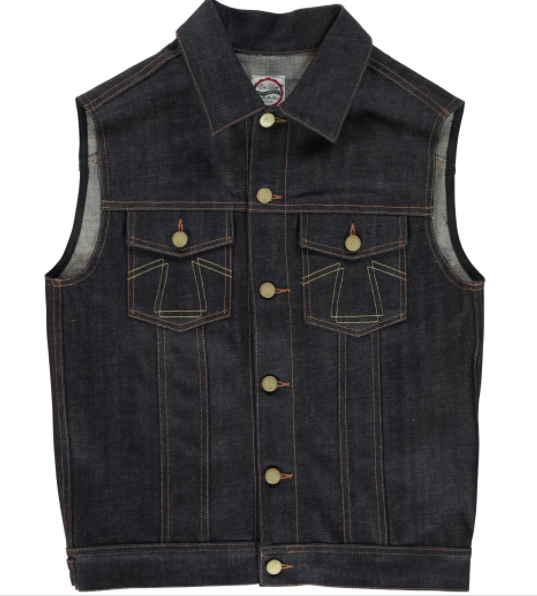 Eat Dust Denim Vest 736 - Black & Blue Shop