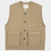 Eat Dust quilted vest - Black & Blue Shop